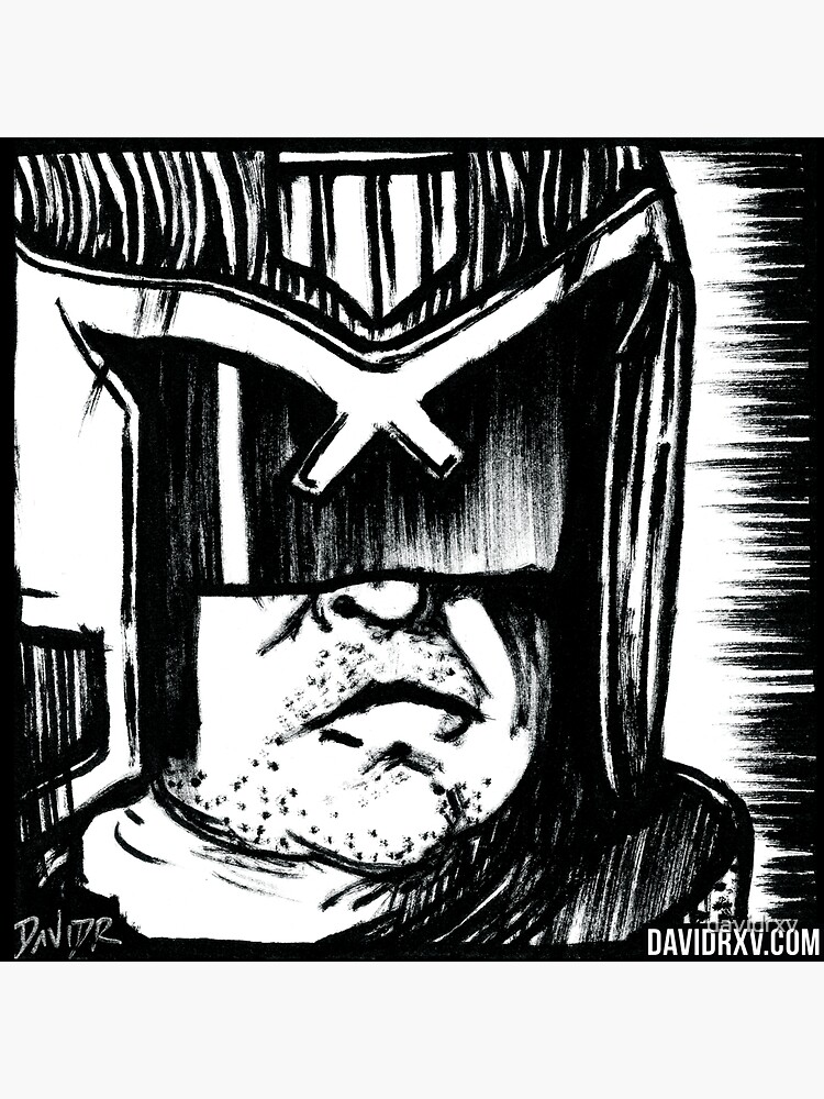 "Judge Dredd" Sticker for Sale by davidrxv | Redbubble