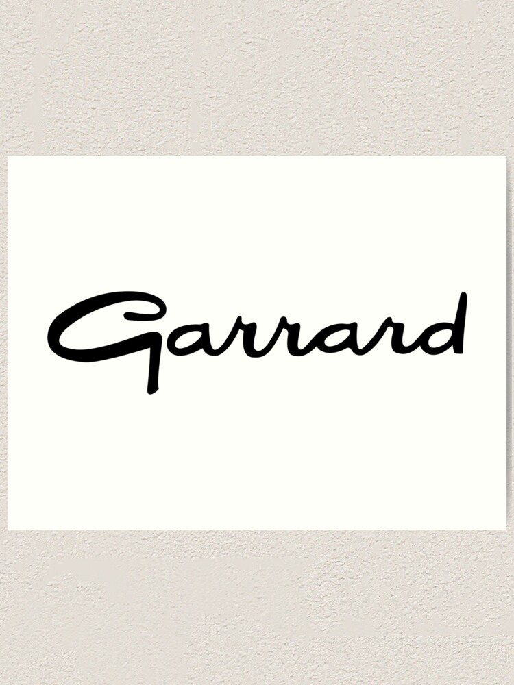 "Garrard Turntables Logo" Art Print by peteroldfield | Redbubble