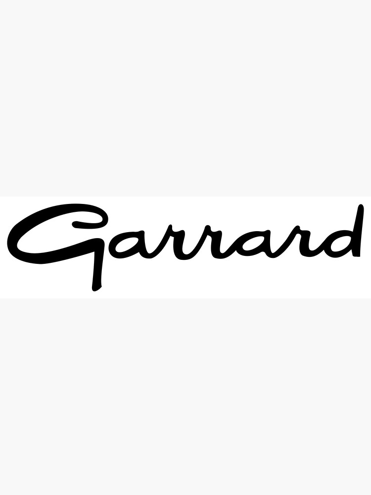"Garrard Turntables Logo" Art Print by peteroldfield | Redbubble