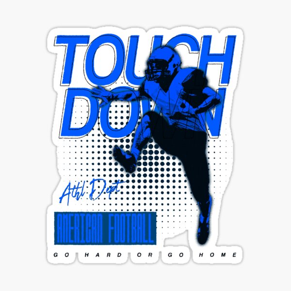 "TOUCHDOWN - Football Player Leaps into End Zone - American Football ...