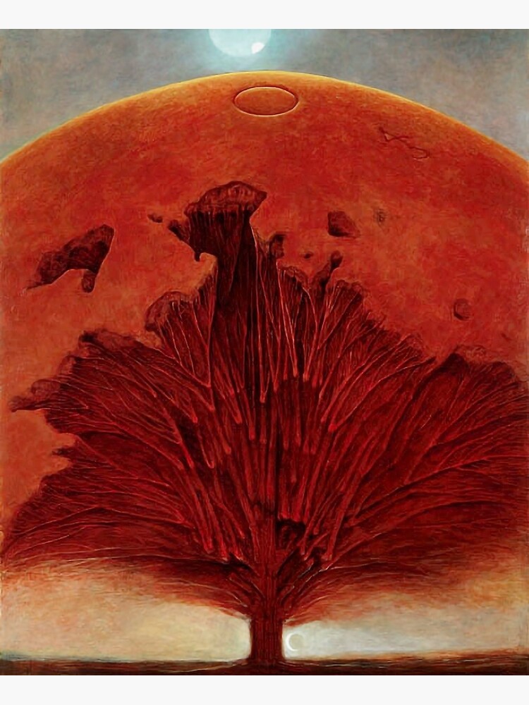 "Untitled (Vault Tree) by Zdzislaw Beksinski" Poster by ReimagineStore ...