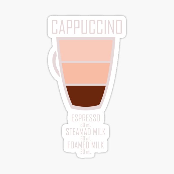 "Cappuccino Coffee" Sticker by patsyrosedesign | Redbubble
