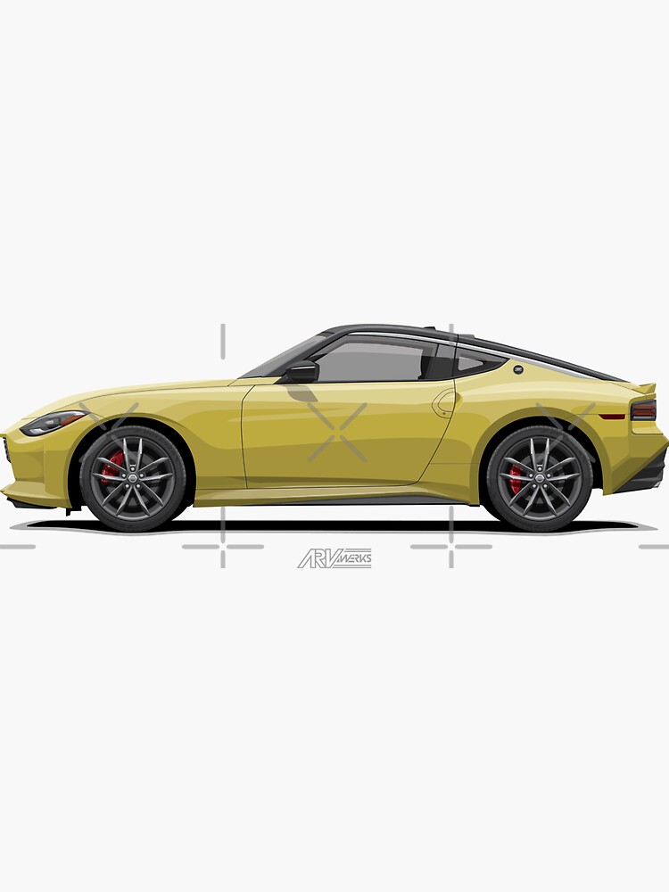 "400Z Yellow" Sticker for Sale by ARVwerks | Redbubble