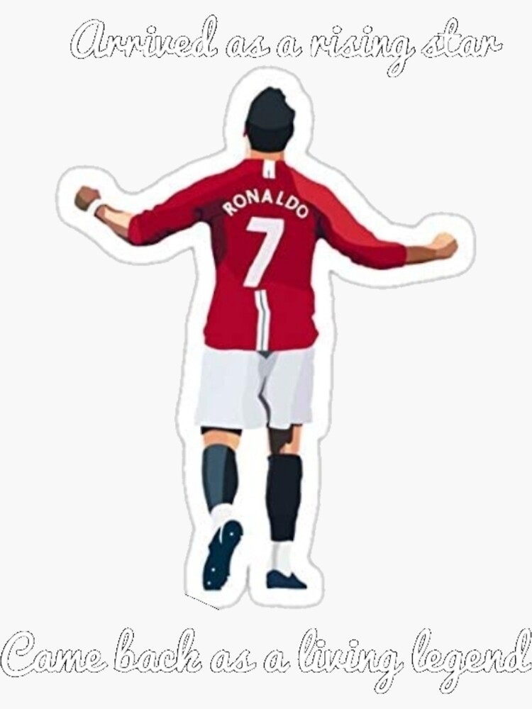"Cristiano Ronaldo Manchester United Siu Siuuu MUFC" Sticker for Sale ...