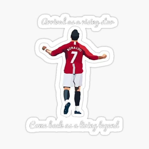 "Cristiano Ronaldo Manchester United Siu Siuuu MUFC" Sticker for Sale ...