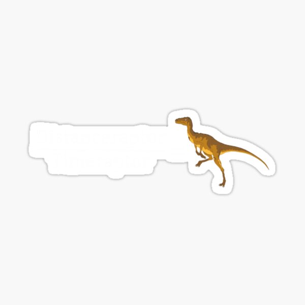 "Velociraptor Math - Funny Dinosaur Velocity Formula Essential" Sticker ...