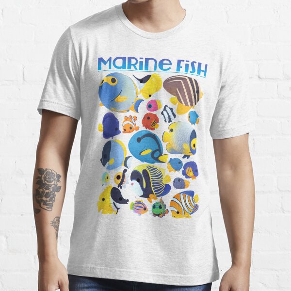 "Marine Fish Collection 1" T-shirt for Sale by Comiquarium | Redbubble ...