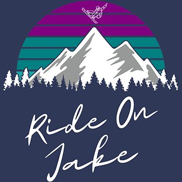 "Ride On Jake " Sticker for Sale by COLDUPNORTHUK | Redbubble
