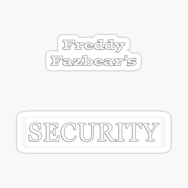 "Security Guard FNAF" Sticker for Sale by Daveofthedead87 | Redbubble
