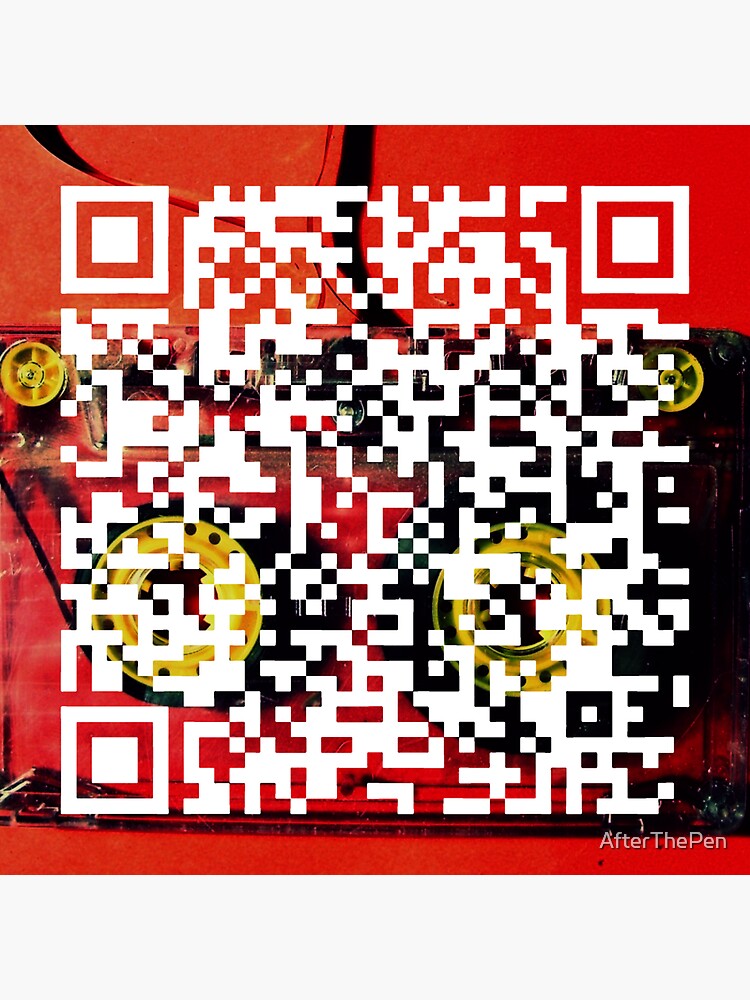 "QR Code Mystery Text" Sticker for Sale by AfterThePen | Redbubble