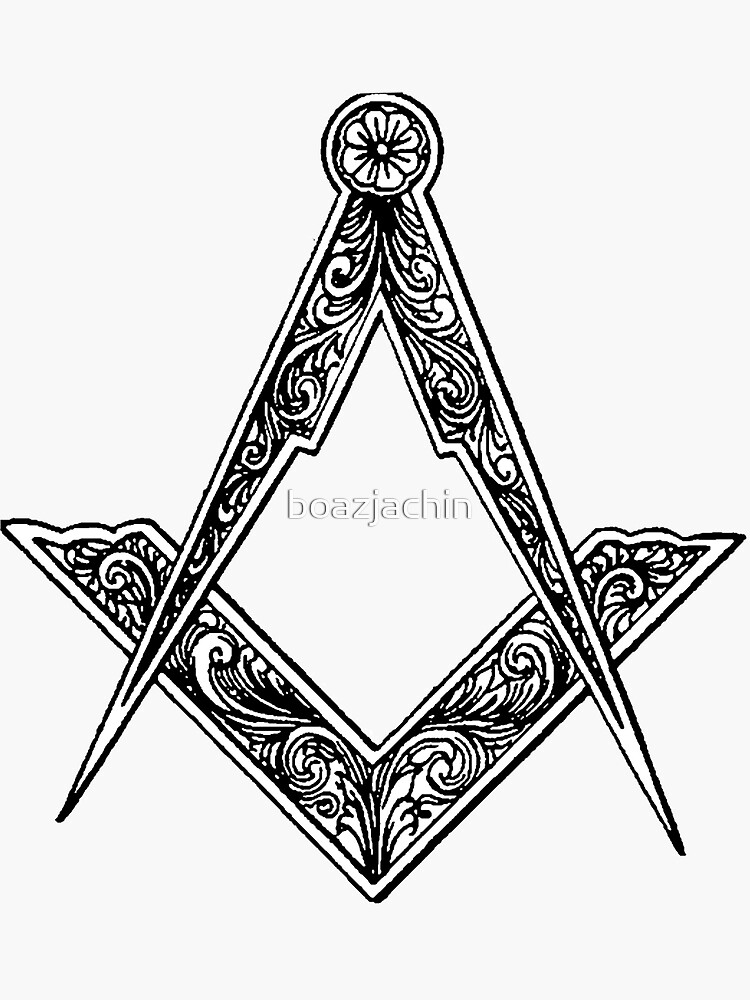 "SYMBOLS OF MASONRY" Sticker for Sale by boazjachin | Redbubble