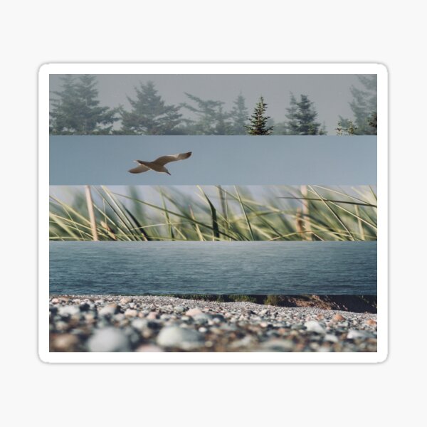 "Ocean Breeze Collage" Sticker for Sale by Aini9riv | Redbubble