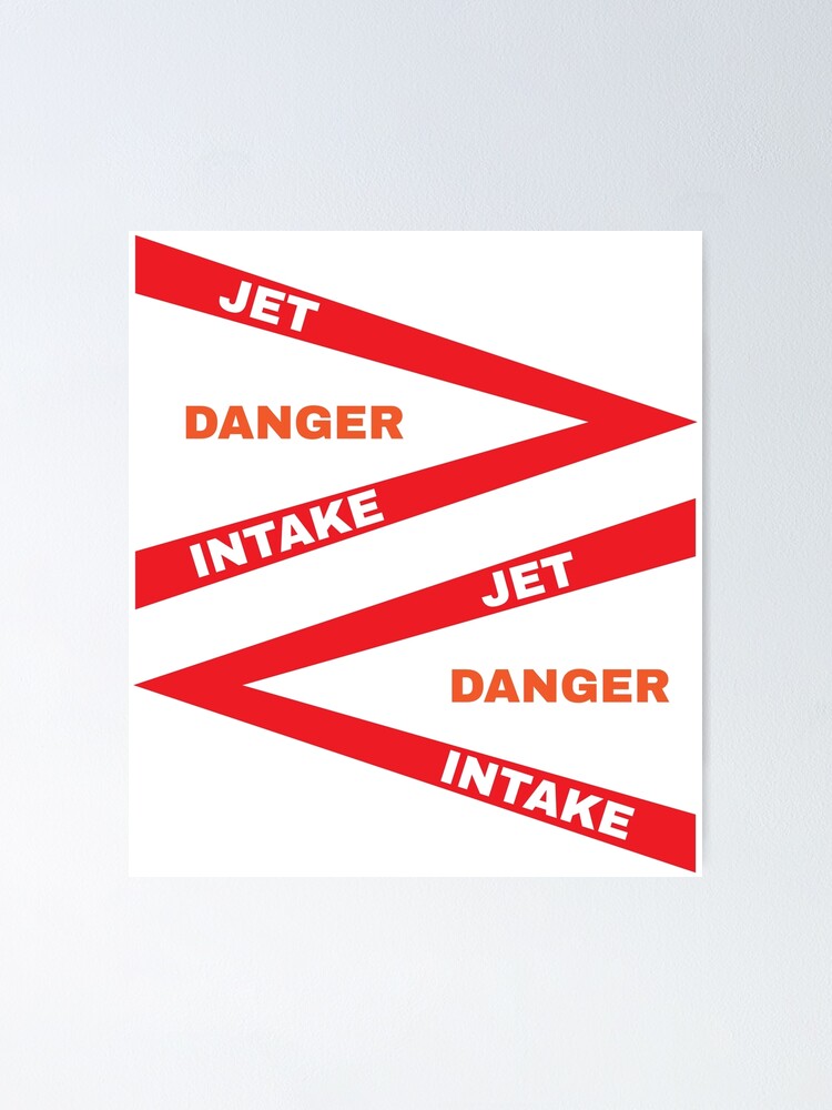 "Jet Intake Stickers" Poster for Sale by Yorkiedesign | Redbubble