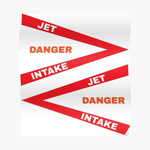 "Jet Intake Stickers" Poster for Sale by Yorkiedesign | Redbubble