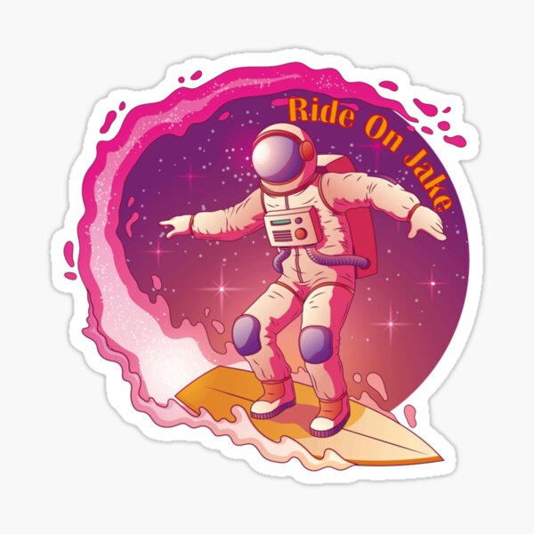 "ride on jake Essential " Sticker for Sale by ClobberAnd | Redbubble