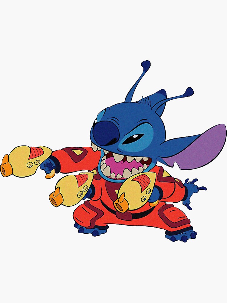 "angry stitch" Sticker for Sale by alyaST14 | Redbubble