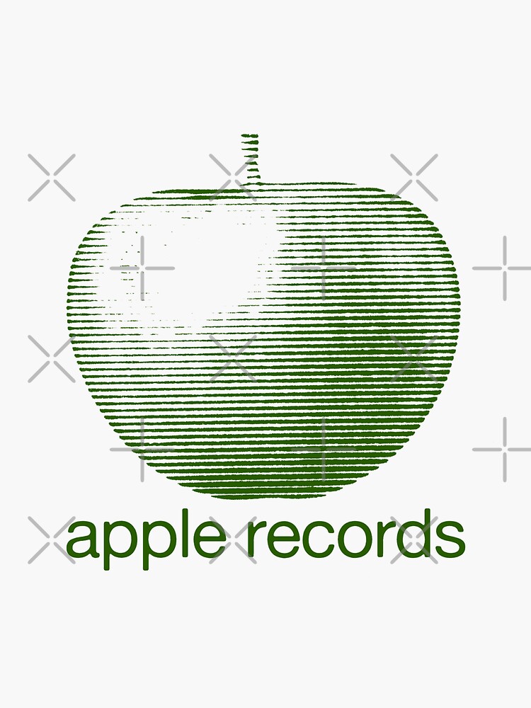 "Apple Records linear logo" Sticker for Sale by ear-candy | Redbubble
