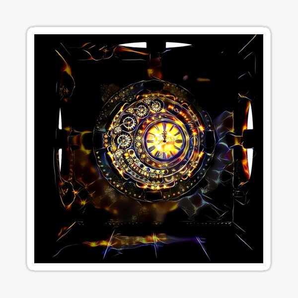 "Time Machine Nft Art 2022 9d NFT" Sticker for Sale by davidbarnaa ...