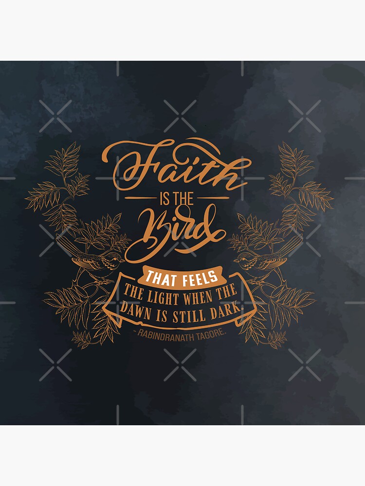 "Faith is a Bird" Sticker for Sale by DesiBoli | Redbubble