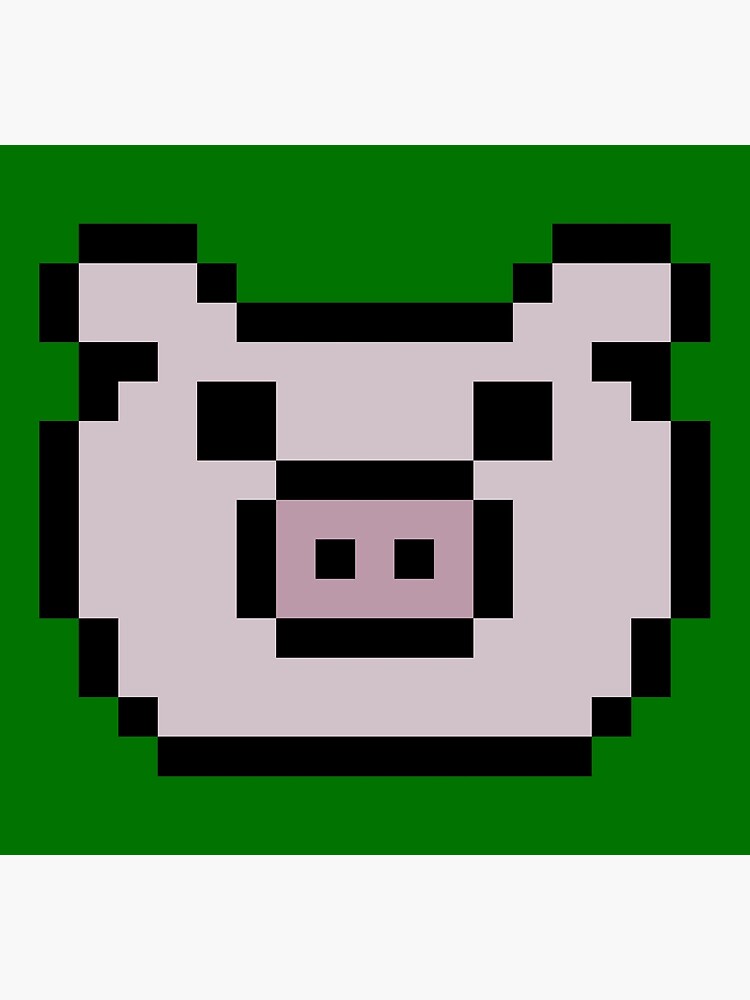 "Pig (8-bit / 16-bit / Pixelated)" Art Print for Sale by GsusChrist ...
