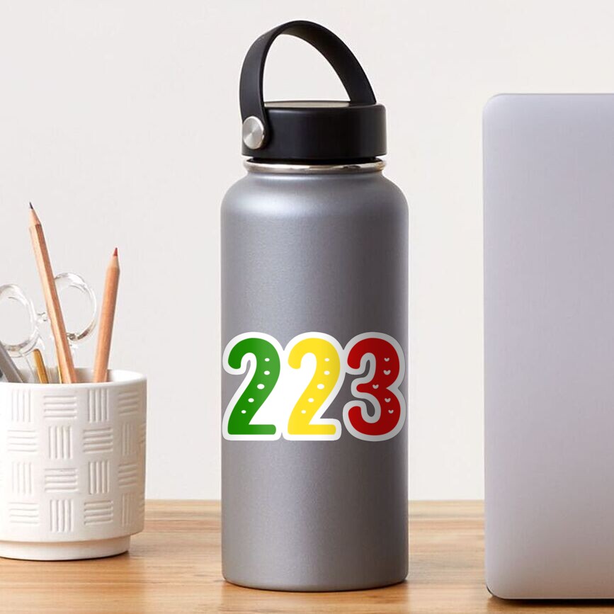 "NUMBER 223" Sticker for Sale by MomoDesigners | Redbubble