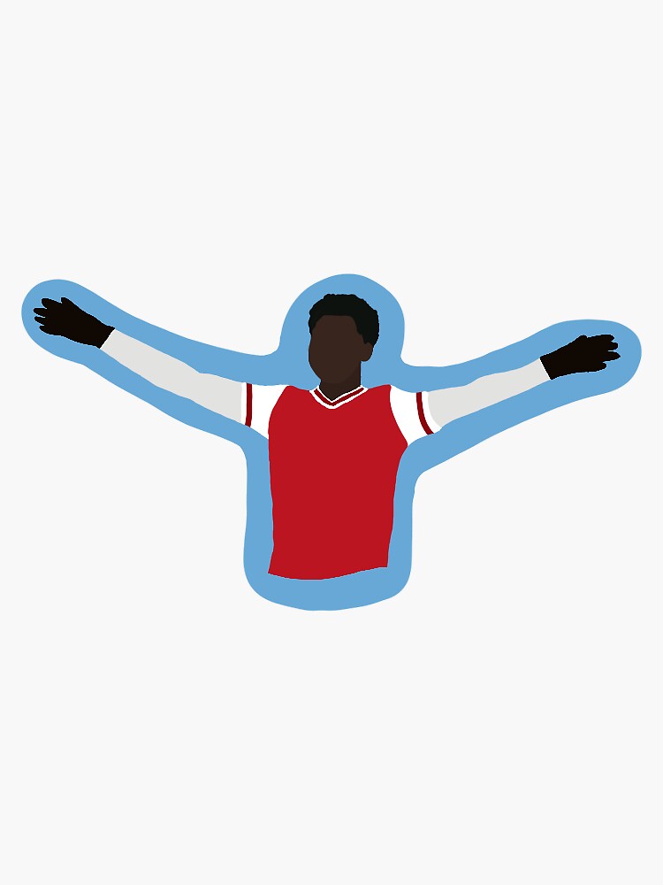 "Saka" Sticker for Sale by marshyart64 | Redbubble