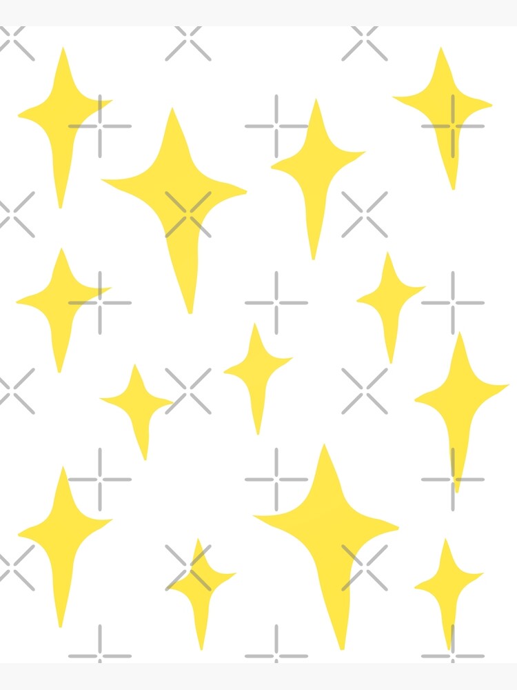 "Yellow Aesthetic Star Set" Poster for Sale by applebun | Redbubble
