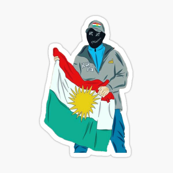 " Kurdish flag" Sticker for Sale by BlueHeartShop | Redbubble