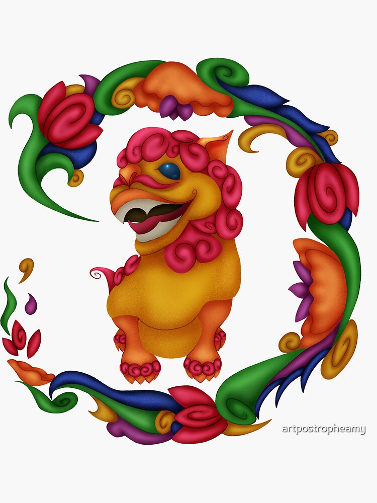 "Spring Dragon" Sticker by artpostropheamy | Redbubble