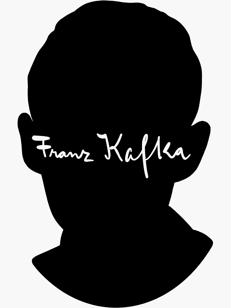 "FRANZ KAFKA Signature Silhouette" Sticker for Sale by abbieoverbey ...