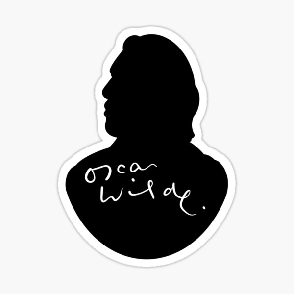 "OSCAR WILDE Signature Silhouette" Sticker for Sale by abbieoverbey ...