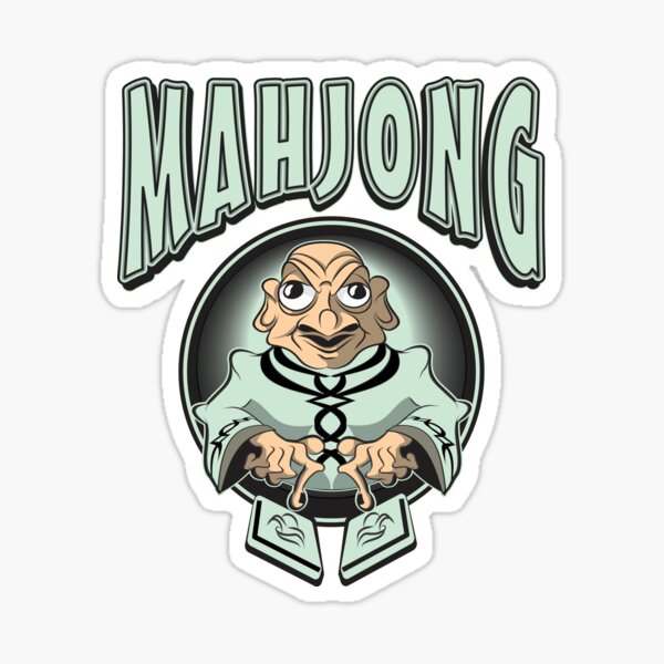 "MAHJONG" Sticker for Sale by MontanaJack | Redbubble