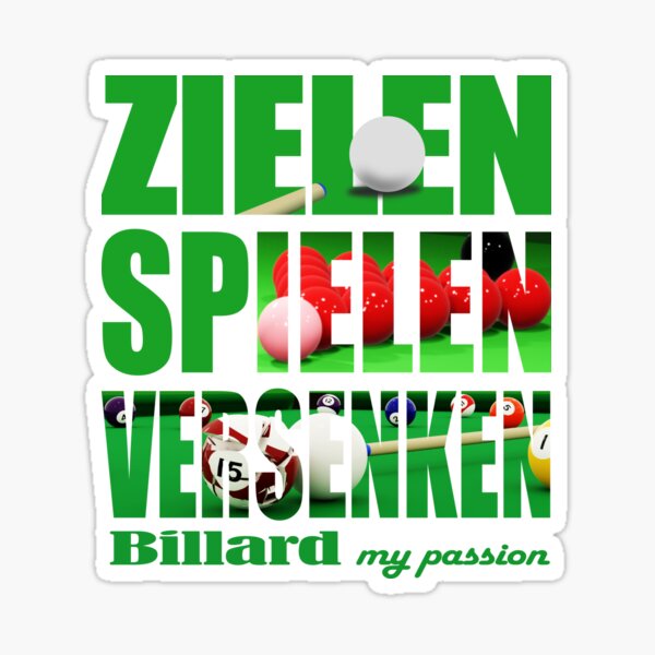 "Pool, snooker, billiards, gift idea, carom" Sticker for Sale by ...