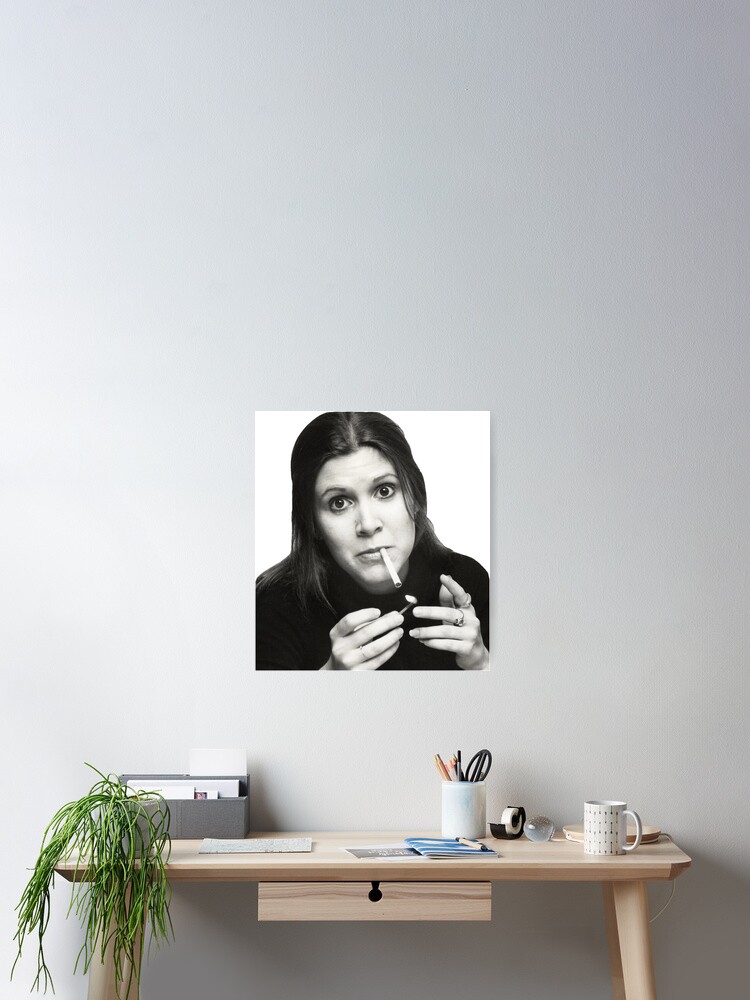 "carrie fisher smoking" Poster for Sale by ashleytaylorr47 | Redbubble