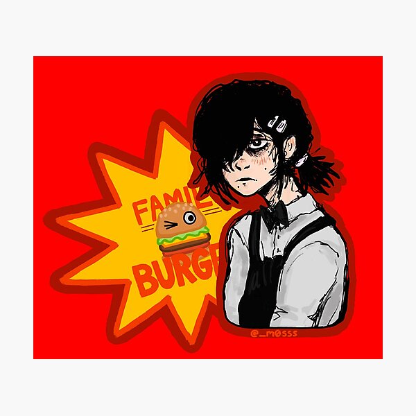 "Kobeni Higashiyama Family Burger - Chainsaw man" Photographic Print by ...