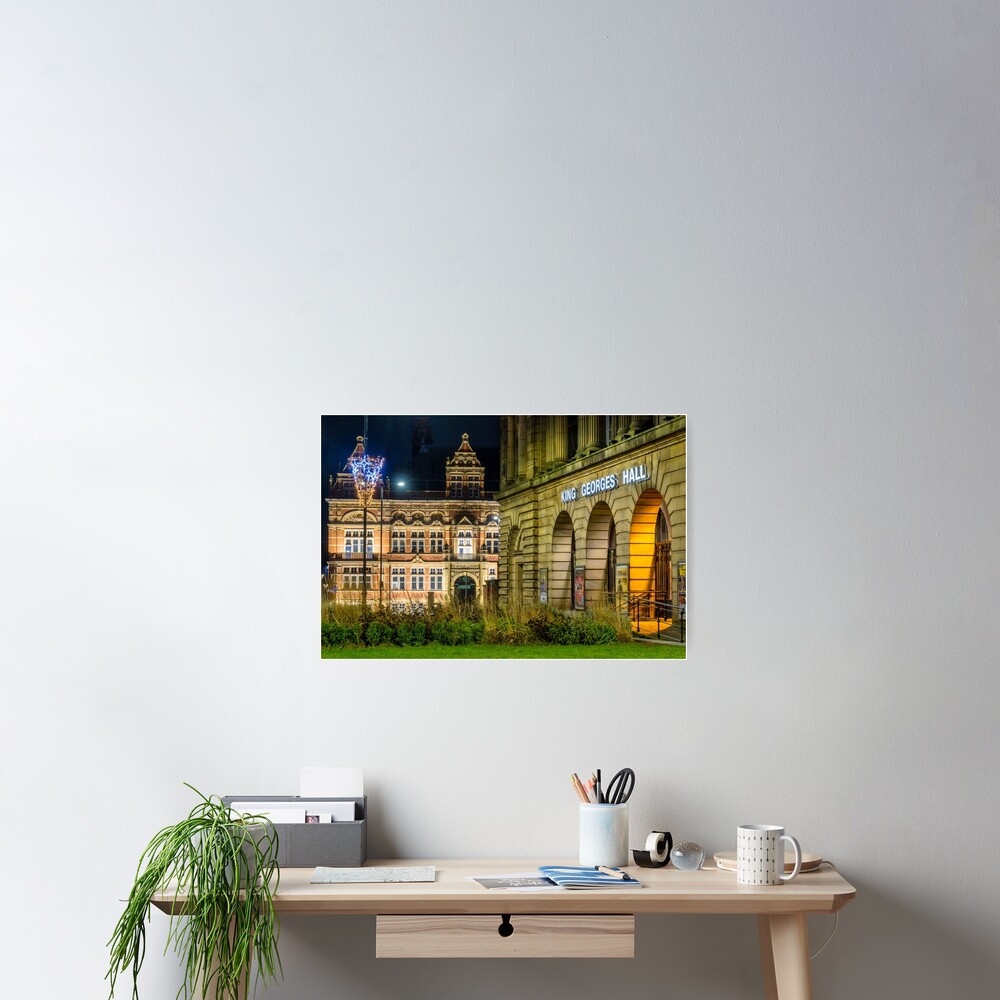 "King Georges Hall & Blackburn College Victoria Building" Poster for ...