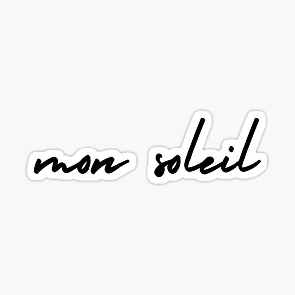 "emily in paris: mon soleil by mindy chen title" Sticker for Sale by ...