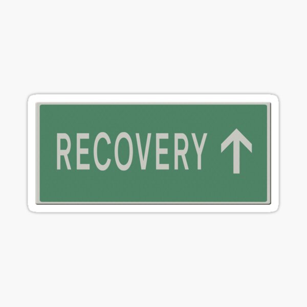 "Road sign - The Road to recovery" Sticker for Sale by stuwdamdorp ...