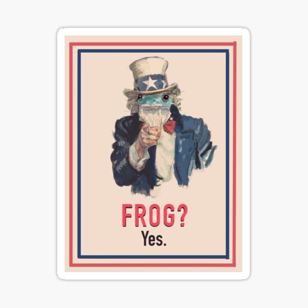 "Frog yes!" Sticker by Solinch | Redbubble