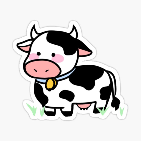 "Moo Moo" Sticker for Sale by aosborne21 | Redbubble
