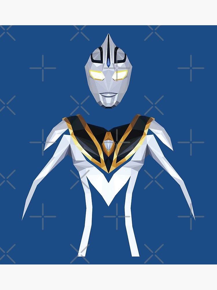 "Ultraman Agul (Low Poly Art)" Poster by mattzwug-draws | Redbubble