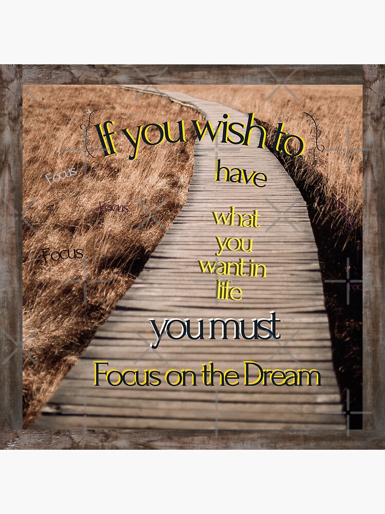 "Focus Poem Sticker" Sticker for Sale by JustSticky | Redbubble