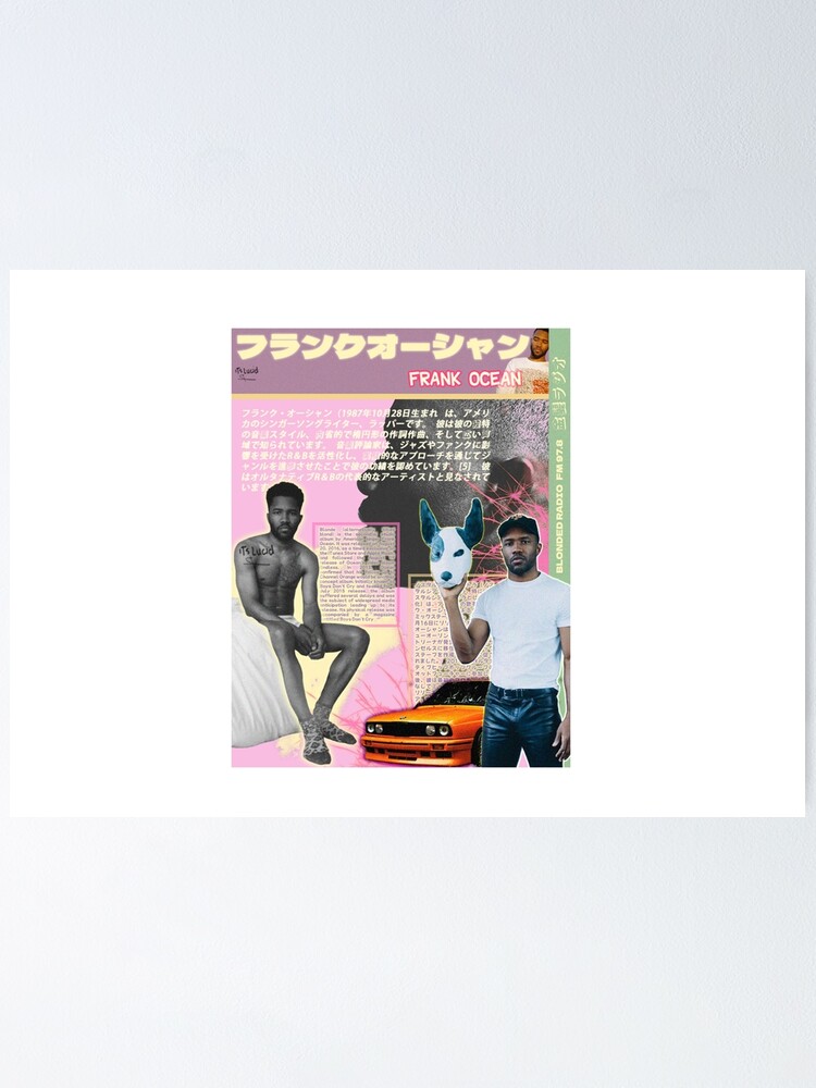 "Frank Ocean Japanese inspired magazine cover" Poster for Sale by ...