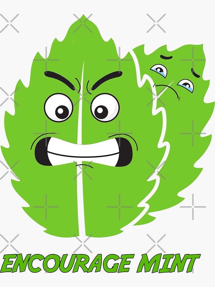"Encourage Mint" Sticker by Ammarshops | Redbubble