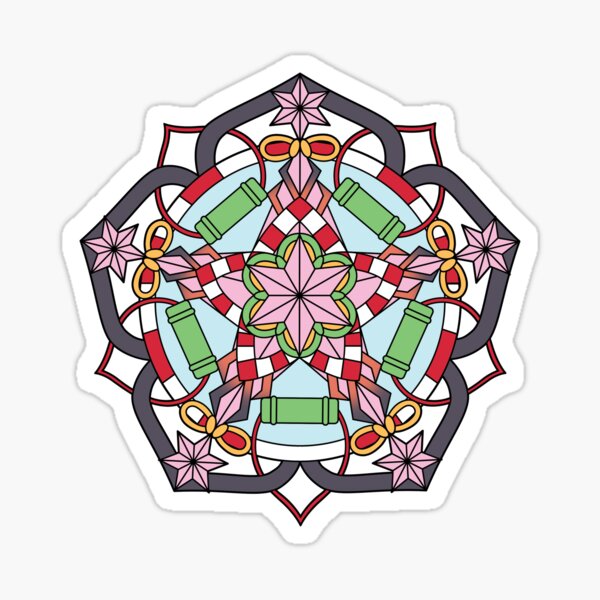 "Pink Demon Parol" Sticker for Sale by Luvmaila | Redbubble
