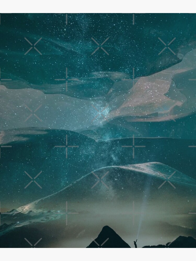 "Unfold The Blue and Black Universal Space" Sticker for Sale by haRexia ...