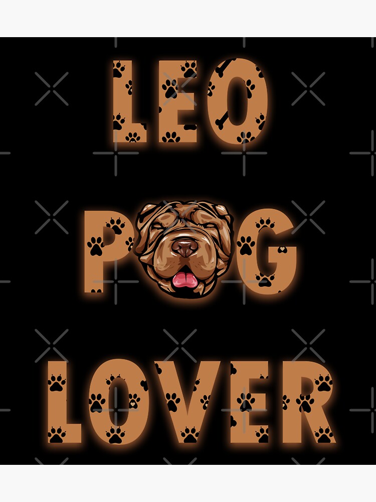"Leo pug lover saying/quote artistic zodiac signs astrology dog face ...