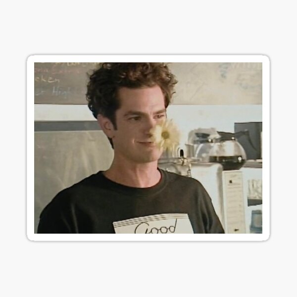 "andrew garfield tick tick boom flower" Sticker for Sale by ...