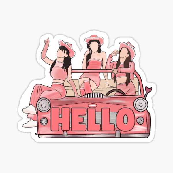 "twice hello" Sticker for Sale by yeontan-store | Redbubble