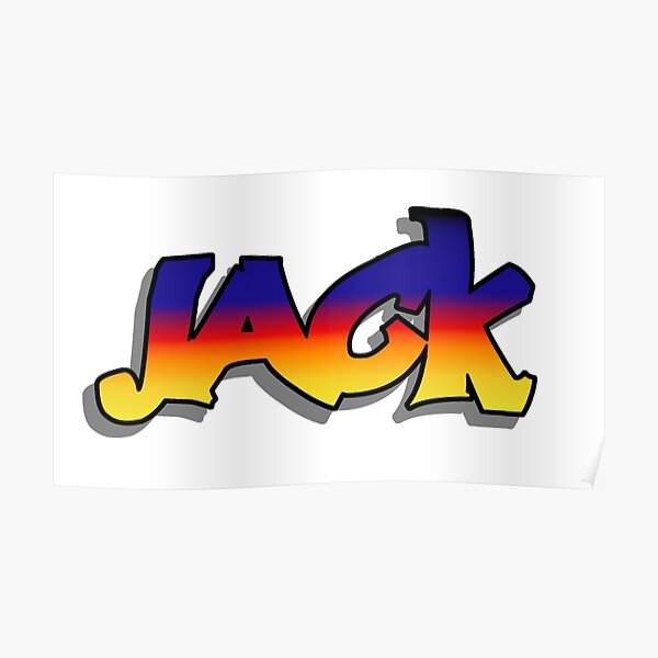 "JACK Urban Street Graffiti Style Name Tag" Poster for Sale by ...